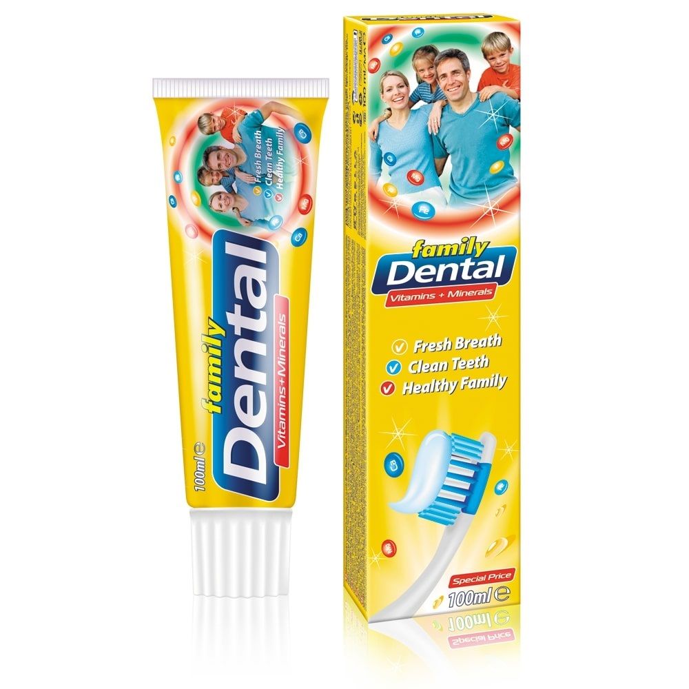 Паста за зъби Дентал Фемили витамини+минерали 0,100