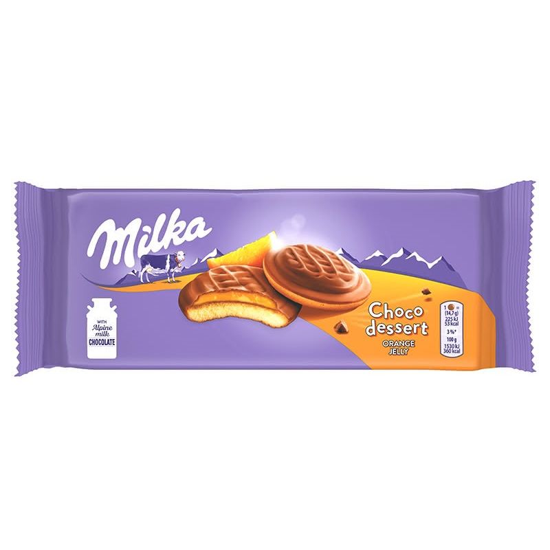 Бисквити Милка портокал 0,147
