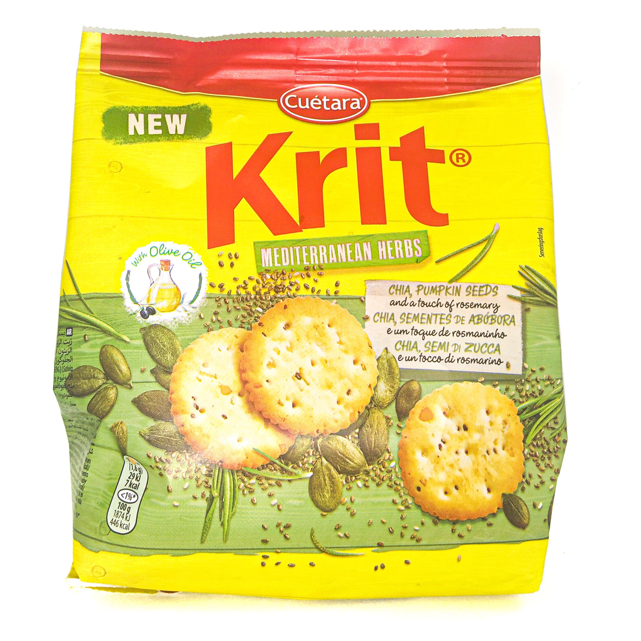 Крекери с чиа и билки Krit 0.150 Cuetara