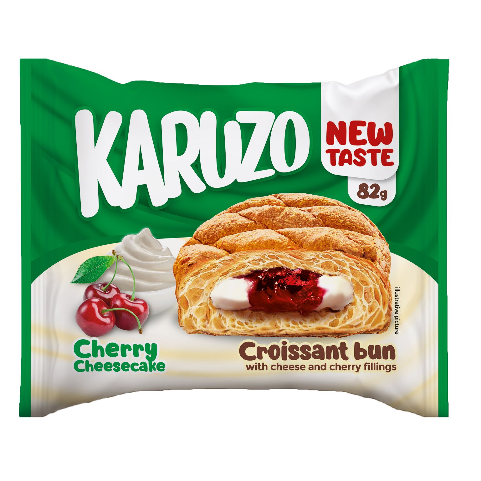 Кроасан Karuzo със сирене и череши 0,082